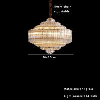 China Big Classic Hanging Lamps for Living Room Modern Luxury Glass Crystal Chandelier Lighting(WH-CY-263) for sale