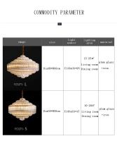 China Big Classic Hanging Lamps for Living Room Modern Luxury Glass Crystal Chandelier Lighting(WH-CY-263) for sale