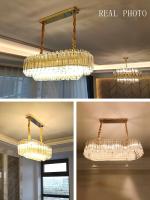 China Big Classic Hanging Lamps for Living Room Modern Luxury Glass Crystal Chandelier Lighting(WH-CY-263) for sale