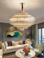 China Big Classic Hanging Lamps for Living Room Modern Luxury Glass Crystal Chandelier Lighting(WH-CY-263) for sale