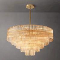 China Large Hanging Lamps for Living Room Hotel Lustre Gold Nordic Luxury Glass Bar Big Ceiling Chandelier (WH-CY-264) for sale