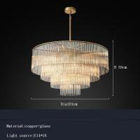 China Large Hanging Lamps for Living Room Hotel Lustre Gold Nordic Luxury Glass Bar Big Ceiling Chandelier (WH-CY-264) for sale