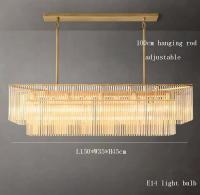 China Large Hanging Lamps for Living Room Hotel Lustre Gold Nordic Luxury Glass Bar Big Ceiling Chandelier (WH-CY-264) for sale