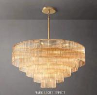 China Large Hanging Lamps for Living Room Hotel Lustre Gold Nordic Luxury Glass Bar Big Ceiling Chandelier (WH-CY-264) for sale