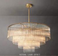 China Large Hanging Lamps for Living Room Hotel Lustre Gold Nordic Luxury Glass Bar Big Ceiling Chandelier (WH-CY-264) for sale