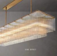 China Large Hanging Lamps for Living Room Hotel Lustre Gold Nordic Luxury Glass Bar Big Ceiling Chandelier (WH-CY-264) for sale