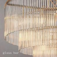 China Large Hanging Lamps for Living Room Hotel Lustre Gold Nordic Luxury Glass Bar Big Ceiling Chandelier (WH-CY-264) for sale