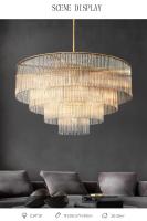 China Large Hanging Lamps for Living Room Hotel Lustre Gold Nordic Luxury Glass Bar Big Ceiling Chandelier (WH-CY-264) for sale