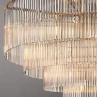 China Large Hanging Lamps for Living Room Hotel Lustre Gold Nordic Luxury Glass Bar Big Ceiling Chandelier (WH-CY-264) for sale