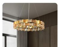 China Modern Acrylic Chandeliers for Living Room Bedroom Hanging Pendant Light (WH-CY-265) for sale
