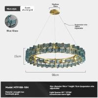 China Modern Acrylic Chandeliers for Living Room Bedroom Hanging Pendant Light (WH-CY-265) for sale