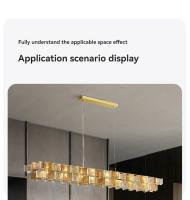 China Modern Acrylic Chandeliers for Living Room Bedroom Hanging Pendant Light (WH-CY-265) for sale