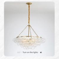 China Italian Design Creative Dining Room Chandelier Glass Ceiling Chandelier  (WH-CY-266) for sale