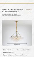 China Italian Design Creative Dining Room Chandelier Glass Ceiling Chandelier  (WH-CY-266) for sale