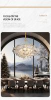 China Italian Design Creative Dining Room Chandelier Glass Ceiling Chandelier  (WH-CY-266) for sale