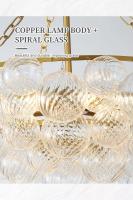 China Italian Design Creative Dining Room Chandelier Glass Ceiling Chandelier  (WH-CY-266) for sale
