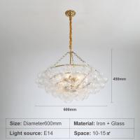 China Italian Design Creative Dining Room Chandelier Glass Ceiling Chandelier  (WH-CY-266) for sale