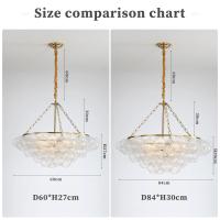 China Italian Design Creative Dining Room Chandelier Glass Ceiling Chandelier  (WH-CY-266) for sale