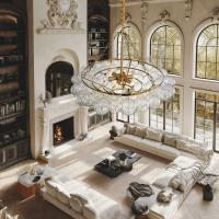 China Italian Design Creative Dining Room Chandelier Glass Ceiling Chandelier  (WH-CY-266) for sale