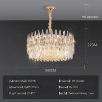 China Duplex Building Living Room Chandelier Building Stairway Long Chandelier Luxury Crystal Lamp(WH-CY-269) for sale
