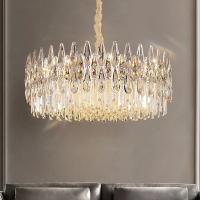 China Duplex Building Living Room Chandelier Building Stairway Long Chandelier Luxury Crystal Lamp(WH-CY-269) for sale
