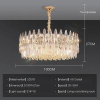 China Duplex Building Living Room Chandelier Building Stairway Long Chandelier Luxury Crystal Lamp(WH-CY-269) for sale