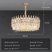 China Duplex Building Living Room Chandelier Building Stairway Long Chandelier Luxury Crystal Lamp(WH-CY-269) for sale