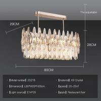 China Duplex Building Living Room Chandelier Building Stairway Long Chandelier Luxury Crystal Lamp(WH-CY-269) for sale