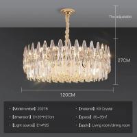 China Duplex Building Living Room Chandelier Building Stairway Long Chandelier Luxury Crystal Lamp(WH-CY-269) for sale