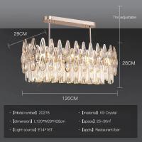 China Duplex Building Living Room Chandelier Building Stairway Long Chandelier Luxury Crystal Lamp(WH-CY-269) for sale