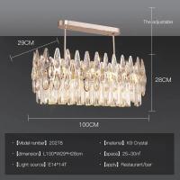 China Duplex Building Living Room Chandelier Building Stairway Long Chandelier Luxury Crystal Lamp(WH-CY-269) for sale