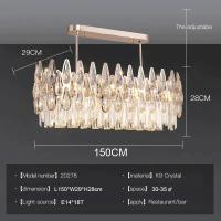 China Duplex Building Living Room Chandelier Building Stairway Long Chandelier Luxury Crystal Lamp(WH-CY-269) for sale