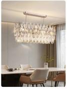 China Duplex Building Living Room Chandelier Building Stairway Long Chandelier Luxury Crystal Lamp(WH-CY-269) for sale