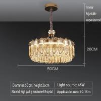 China Led Light Bedroom Lamps Ceiling Modern Luxury Crystal Lamp Villa Living Room Pendant Light (WH-CY-270) for sale