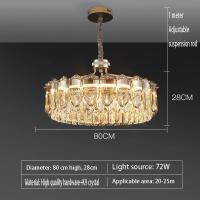 China Led Light Bedroom Lamps Ceiling Modern Luxury Crystal Lamp Villa Living Room Pendant Light (WH-CY-270) for sale