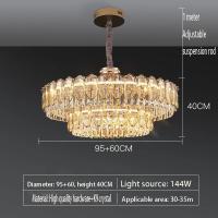 China Led Light Bedroom Lamps Ceiling Modern Luxury Crystal Lamp Villa Living Room Pendant Light (WH-CY-270) for sale