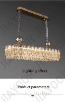 China Led Light Bedroom Lamps Ceiling Modern Luxury Crystal Lamp Villa Living Room Pendant Light (WH-CY-270) for sale