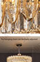 China Led Light Bedroom Lamps Ceiling Modern Luxury Crystal Lamp Villa Living Room Pendant Light (WH-CY-270) for sale