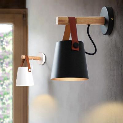 China Wood Wall Lamps Modern Nordic Style E27 wall wood lights (WH-OR-03) for sale