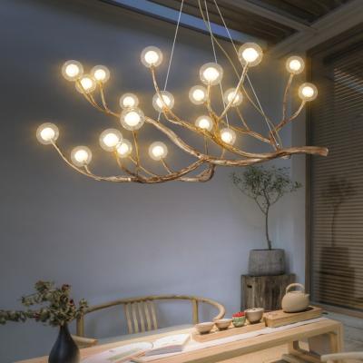 China Living room Bedroom Wooden Tree Branch decorative lustre pendant home Chandelier lighting( WH-CI-107) for sale