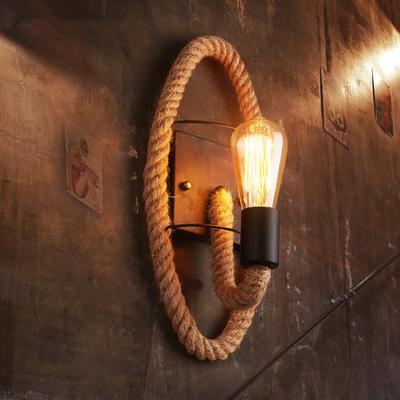 China loft wall light Edison Bulb Aisle Stairs Bar Coffee Shop vintage  rope Wall lamp （WH-VR-12） for sale