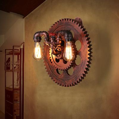China Corridor restaurant living room bedroom Industry wind Retro loft art wood wall lamp(WH-VR-54) for sale