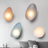 China Nordic LED Wall Lamps Living Room Designer Lamp Modern Glass Pebble Wall Light （WH-OR-22） for sale