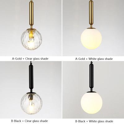 China Modern Glass Wall Lamp Scandinavian Wandlamp Bedside Reading Lamp (WH-OR-31) for sale