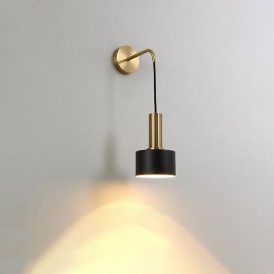 China Modern Adjustable Bedside Lamp Wall Lamp Black Gold Luxury Nordic Up Down Reading Light Wall Light （WH-OR-32) for sale