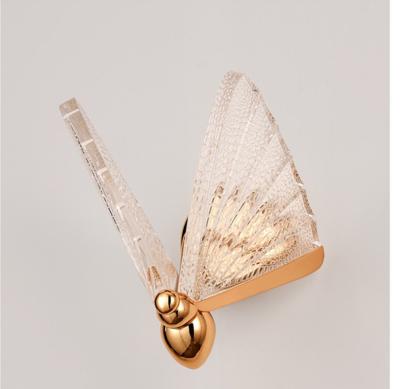 China Bedside wall lamp bedroom lamp modern living room background butterfly wall light (WH-OR-41) for sale