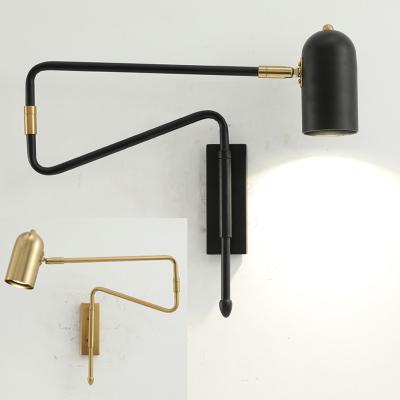 China Adjustable Long-Arm retractable wall lamp Creative with switch Reading Bedside retractable light（WH-OR-49) for sale