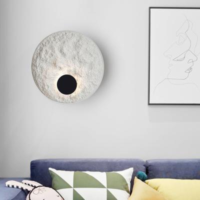 China Round Moon White Body LED Home Wall light Stairs Bedroom Corridor Wall Sconce globe light fixture（WH-OR-60） for sale