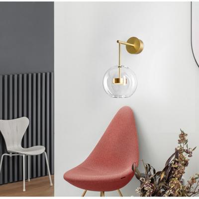 China Nordic Wall Sconces 10W LED Light Glass Bubble Sample scandinavian wall light (WH-OR-70) for sale