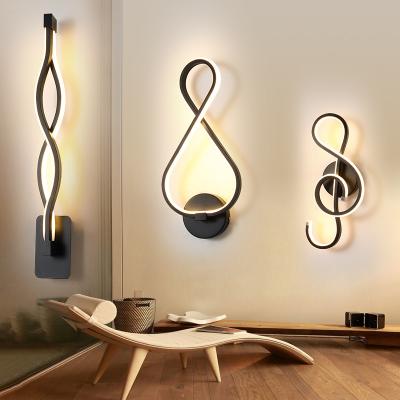 China Modern Minimalist LED Wall Light For Living Room Bedroom Bedside Black Aisle Corridor stair wall light( (WH-OR-81) for sale